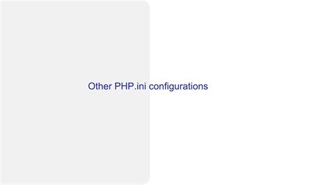 Php Ini Configurationpptx Web Development Internet