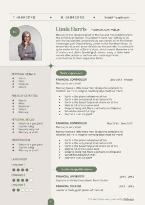 Financial Controller CV Presentation