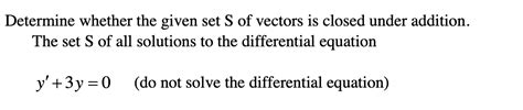 Solved Determine Whether The Given Set S Of Vectors Is Chegg Com