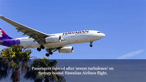 Passengers Injured After Severe Turbulence On Sydney Bound Hawaiian