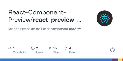 Github React Component Preview React Preview Extension Vscode Extension For React Component
