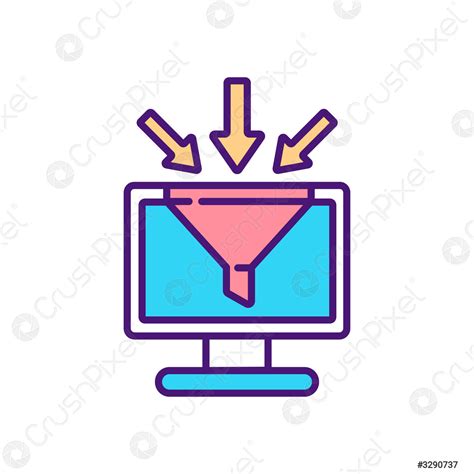 Data Storage Rgb Color Icon Stock Vector 3290737 Crushpixel