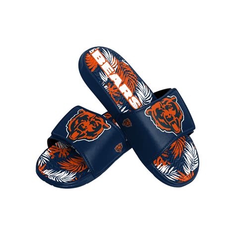 Chicago Bears Mens Floral Gel Slides Jrs Sports