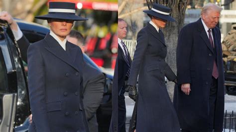 Melania Trump Us First Ladys Attire On Trump Inauguration Day Creates