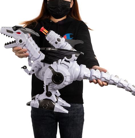 Buy Multifunctional Rc Robotic Dinosaur With Mist Spray And Soft
