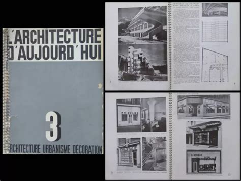 Larchitecture Daujourdhui N°3 1933 Pol Abraham Rue Boutiques