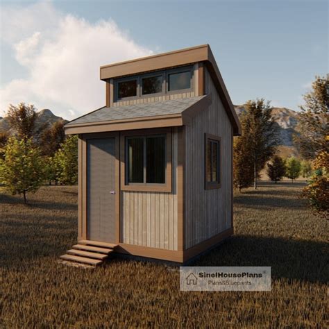 Shed Plans 8 X 8 Outdoor Garden Storage Blueprints With Wo Inspire