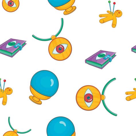 Magic Pattern Cartoon Style 15076994 Vector Art At Vecteezy