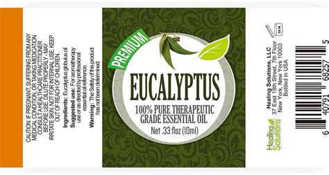 Aceite esencial de eucalipto puro grado terapéutico aceite de eucalipto ml Yaxa Store