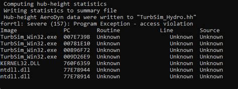 Error In Running Turbsim Page 2 Wind Farm Modeling Nrel Forum