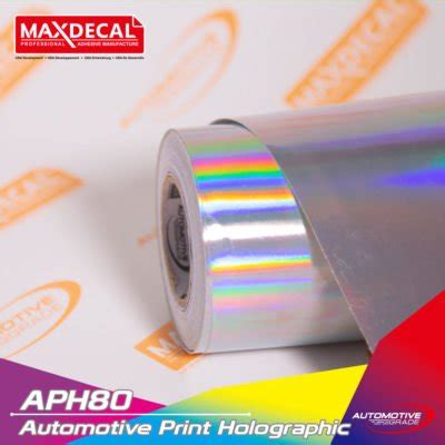 MAXDECAL APH80 Printable Holographic Chrome Vinyl Dunia Warna Stiker