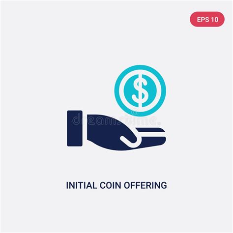 Initial Coin Offering Icon Isolated Initial Coin Offering Icon Vector