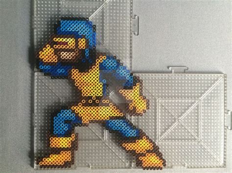 X Men Cyclops Perler Beads By TehMorrison Diy Perler Beads Perler Bead