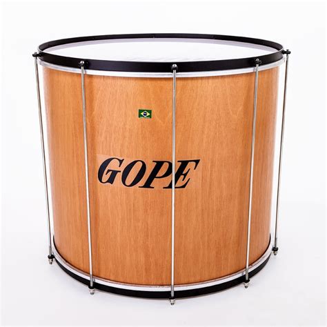Surdo de Madeira Timbalada Gope 50x18 8 Afinações Pele Leitosa