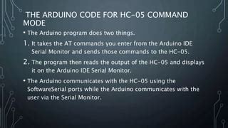 Interfacing Bluetooth With Arduino Pptx