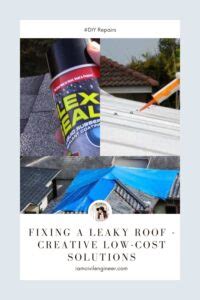Temporary Fix For A Leaking Roof Simple Effective Way To Stop That
