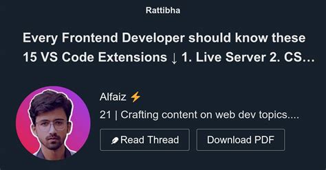 Every Frontend Developer Should Know These 15 VS Code Extensions 1