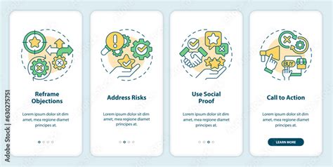 Objection Handling Techniques Onboarding Mobile App Screen Sales Negotiation Walkthrough 4