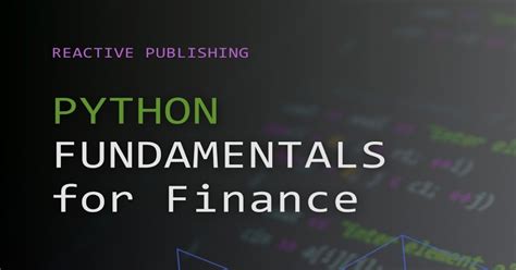 Python Fundamentals For Finance A Survey Of Algorithmic Options