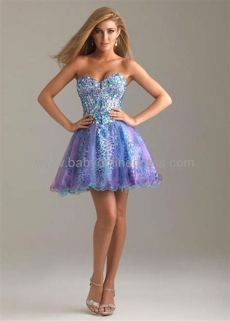 Sexy Sweetheart Mini Rhinestones Tulle Cocktail Dress Nm6496