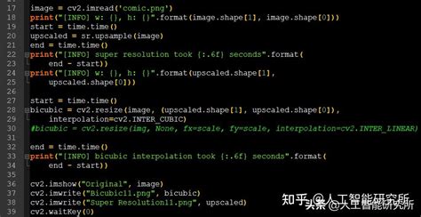 使用opencv实现深度学习的图片与视频的超分辨率 知乎