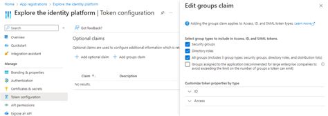 [oidc] Configure App Registration To Return Roles And Groups On Accesstoken Level Microsoft Qanda