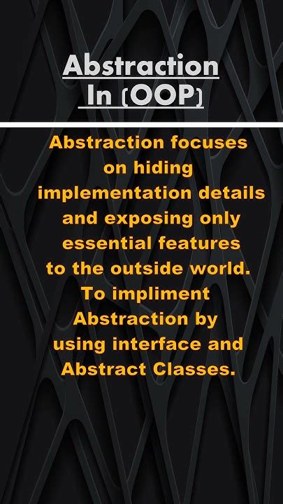 Abstraction In Object Oriented Programing Oop Csharp Youtube