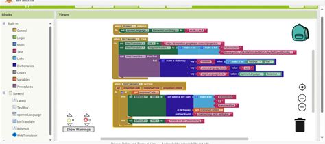 Error With Web Component Toyaildictionary Runtime Error App Inventor