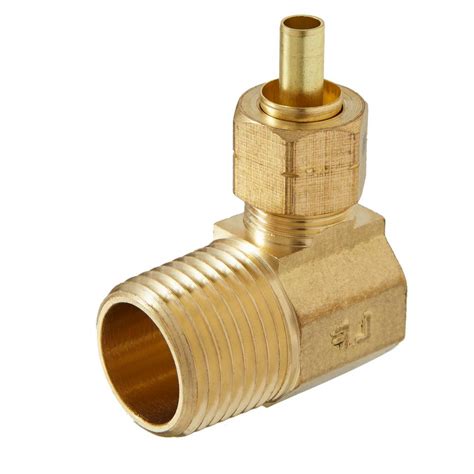 Everbilt 3 8 In O D Compression X 1 2 In MIP 90 Degree Brass Elbow