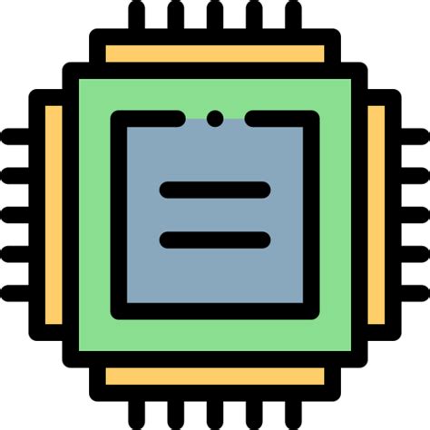 Chip Detailed Rounded Lineal Color Icon