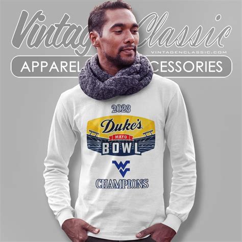 West Virginia Mountaineers 2023 Dukes Mayo Bowl Logo Shirt