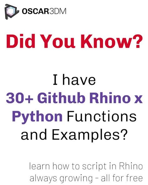 Oscar Fernandez On Linkedin Rhino Grasshopper Python Design