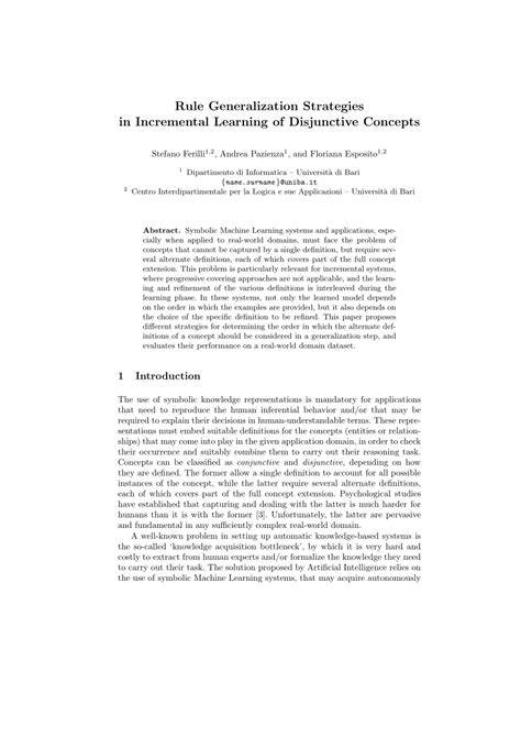 pdf rule generalization strategies in incremental learning of