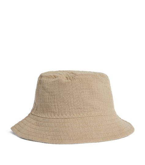 HUTTEliHUT Silver Cotton Bucket Hat Harrods UK