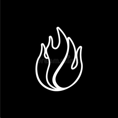 Minimalist Concept For Fire Vector Illustration Flame Vector Fire