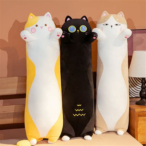 Premium Long Cat Plush Pillows 50-90CM - Juhi