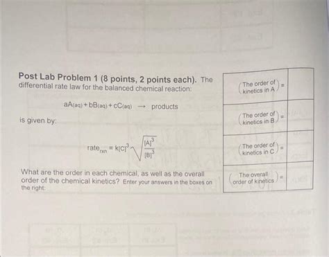 solved post lab problem 1 8 points 2 points each the