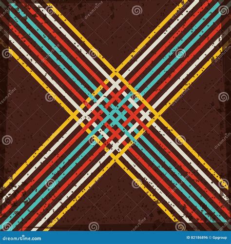 Retro And Striped Background Design Stock Vector Illustration Of