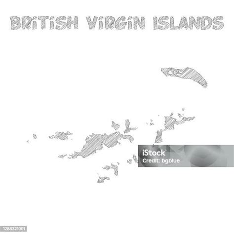 イギリス領ヴァージン諸島の地図は白い背景に描かれた手 いたずら書きのベクターアート素材や画像を多数ご用意 いたずら書き イギリス