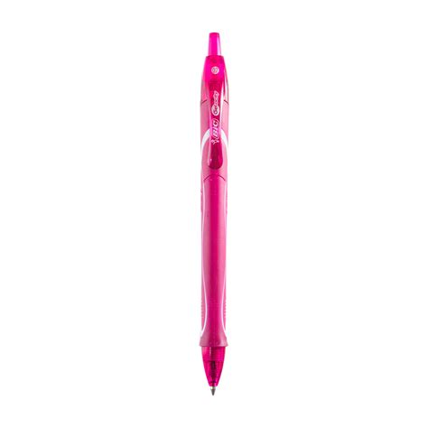 BIC Gelocity Medium Point Retractable Gel Pen 0 7 Mm Dark Pink