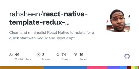 Github Rahsheen React Native Template Redux Typescript Clean And Minimalist React Native