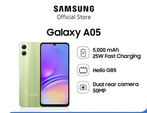 Samsung Galaxy A05 HP Samsung Terbaru 2023 Harga 1 Jutaan