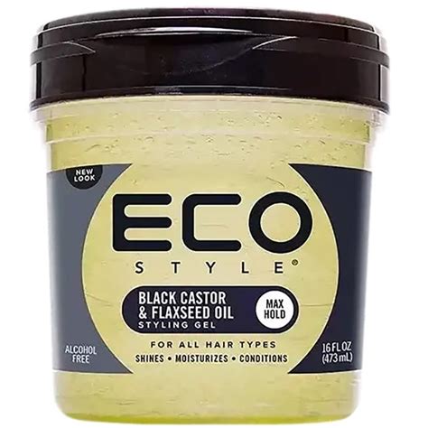 Eco Style Black Castor And Flaxseed Oil Styling Gel 473ml Buy Online In