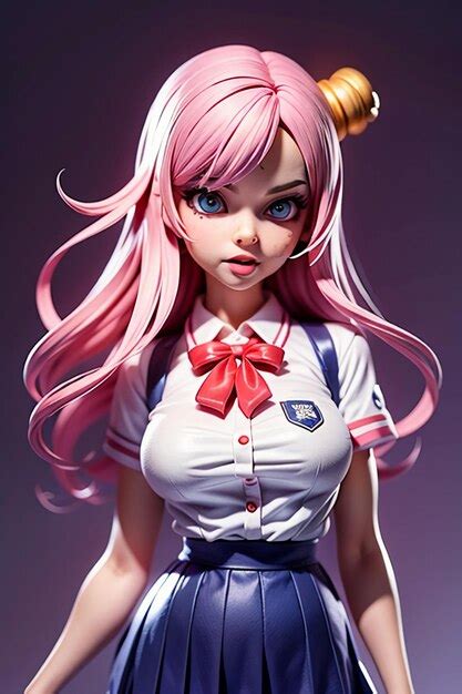Premium Ai Image Cartoon Shaped Characters Young And Beautiful Girl