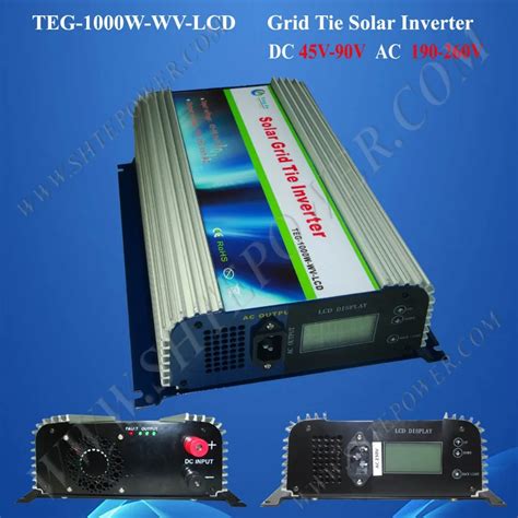무료 배송 높은 전압 Dc 45 볼트 90 볼트 입력 태양 광 Mppt 그리드 타이 인버터 Lcd 디스플레이 1000 와트 Tie Inverter Grid Tie