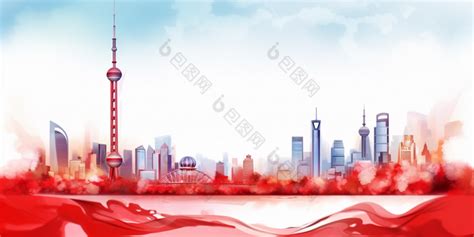 城市轮廓的绸缎高清图片下载 包图网