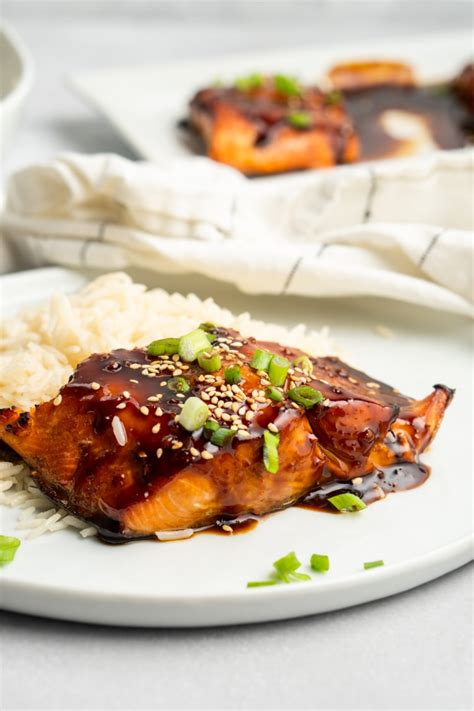 Air Fryer Teriyaki Salmon Ohsnapmacros
