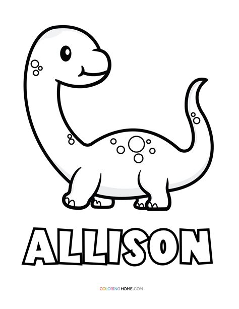 Allison Name Coloring Pages Coloring Home