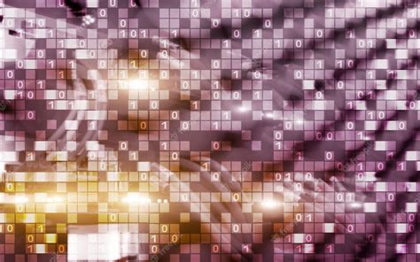 premium photo digital matrix binary code mainframe server room