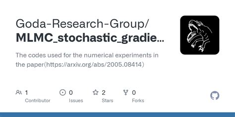 Github Goda Research Group Mlmc Stochastic Gradient The Codes Used For The Numerical